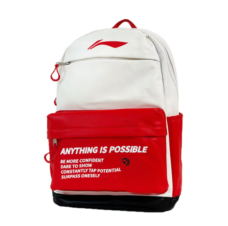 LI-NING Backpack (ABSU399-2) White/Red – Pro Racquets