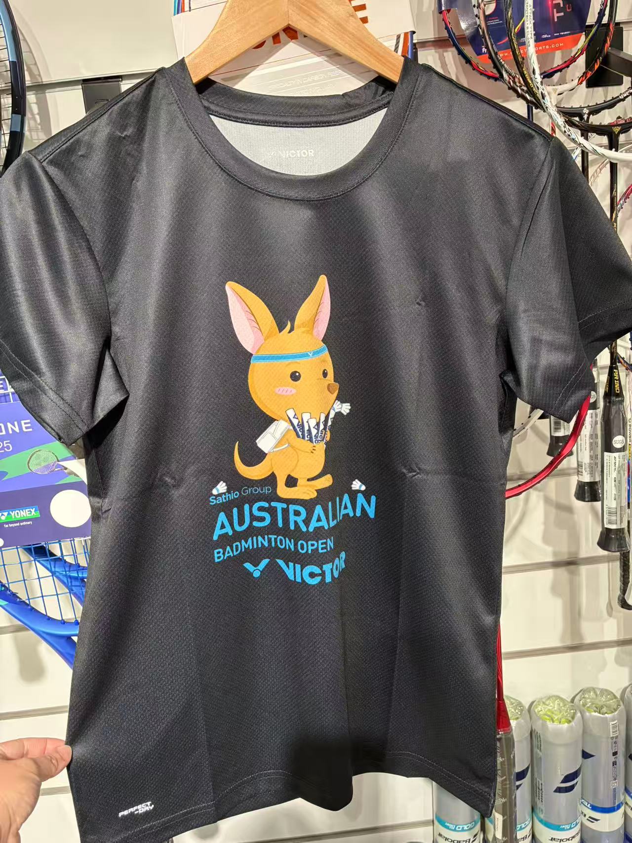 VICTOR｜Australian Open Collection Shirt Black ABO2501 – Pro Racquet