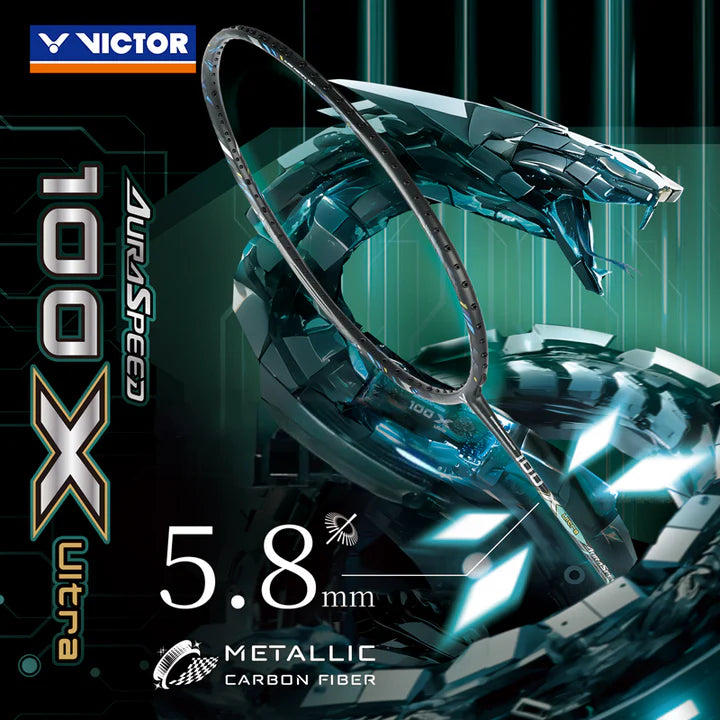 Victor Auraspeed 100X Ultra Badminton Racquet (Unstrung) – Pro Racquet